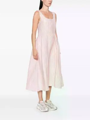 MARQUES' ALMEIDA Croc-effect Sleeveless Midi Dress