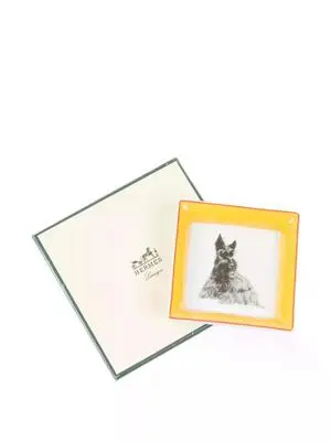 Hermès 2000s Scottish Terrier Porcelain Organizer