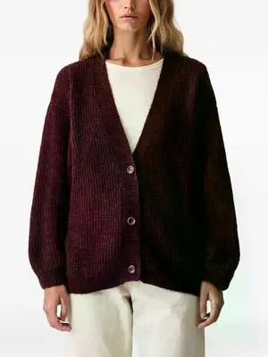 American Vintage East V-neck Cardigan - Red