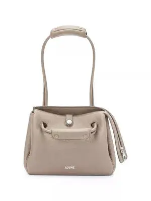 Loewe Small Madrid Bag In Supple Grained Calfskin - Neutrals