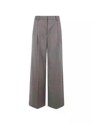 Filippa K Pleated Wide-leg Trousers - Grey