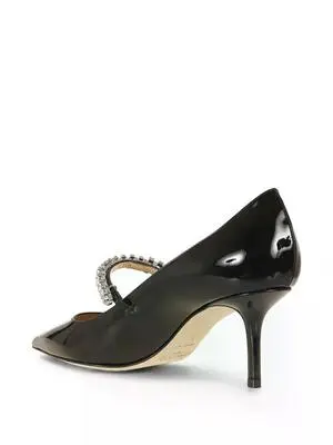 JIMMY CHOO Bing 65 Patent-leather Pumps With Crystals