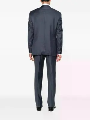 Canali Single-breasted Notched-lapels Suit - Blue