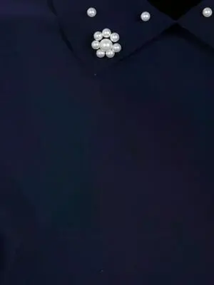 Chiara Boni La Petite Robe Embellished Collar Mini Dress