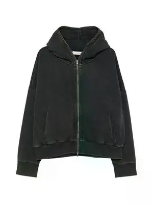 ENTIRE STUDIOS Faded-effect Zip-up Hoodie - Grey