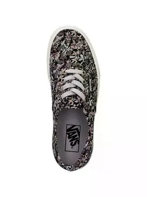 VANS Authentic Floral Print Sneakers - Black