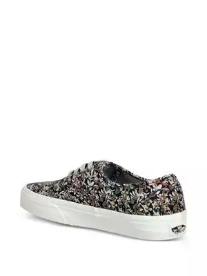 VANS Authentic Floral Print Sneakers - Black