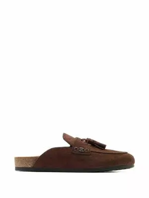 Sam Edelman Astrid Tassel-detail Suede Mules