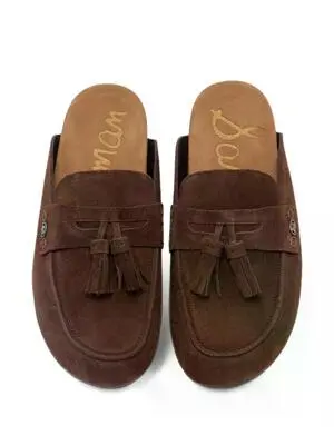 Sam Edelman Astrid Tassel-detail Suede Mules