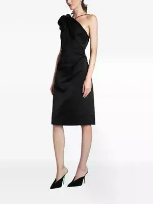 Magda Butrym Rosette-detail Ruched Midi Dress