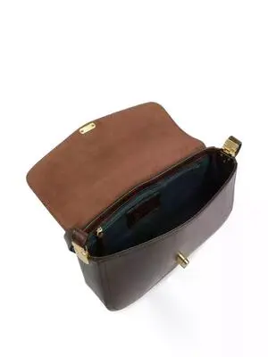 THE BRIDGE Leather Flap Tote Bag