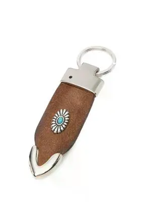 ERALDO Embellished Suede Keyring