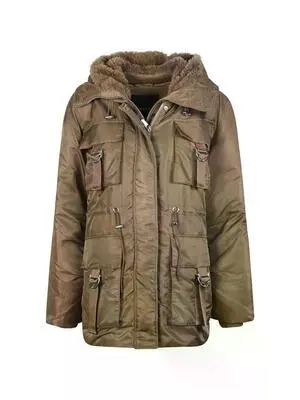 Pinko Hooded Multi-pocket Coat