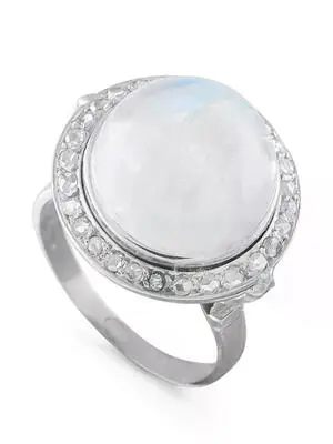 LB EXCLUSIVE Moonstone And Diamond Ring
