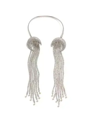 Valentino Garavani Kabarett Crystal-embellished Necklace - Silver