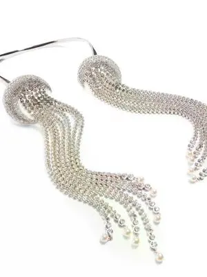 Valentino Garavani Kabarett Crystal-embellished Choker Necklace - Silver