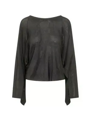 Ba&sh Sara Chain-link Draped-back Sweater - Black