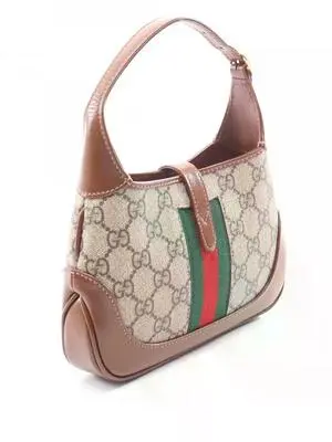 Gucci Mini Gg Supreme Web Jackie 1961 Crossbody Bag - Neutrals