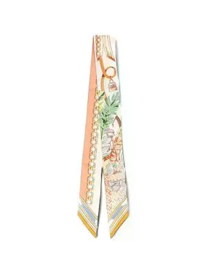 FERRAGAMO Felini Print Silk Mini Bandeau