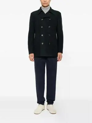 Eleventy Double-breasted Peacoat
