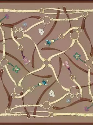 Furla Tortona Belt-print Scarf