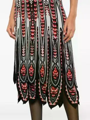 Roberto Cavalli Graphic Printed Midi Dress