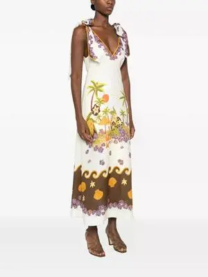 ALEMAIS Alemas Island Cove Ballet Midi Dress