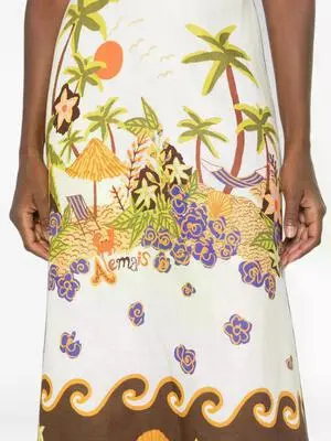 ALEMAIS Alemas Island Cove Ballet Midi Dress