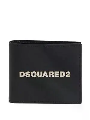 Dsquared2 Logo-plaque Leather Wallet - Black