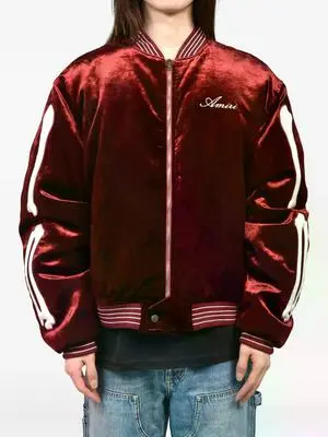 Amiri Bones Velvet Bomber Jacket