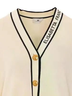 Elisabetta Franchi Logo-knit Button-up Cardigan