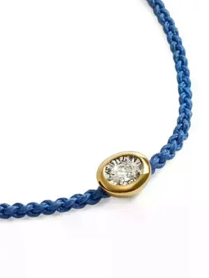 Monica Vinader Oval Cord Diamond Bracelet