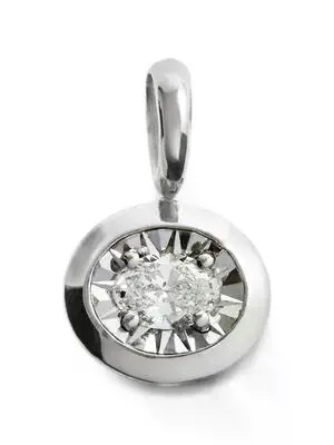 Monica Vinader Oval Diamond Pendant