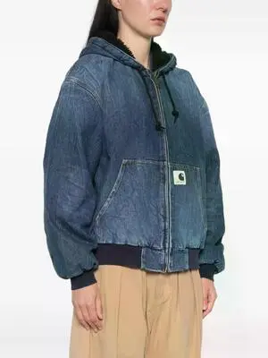 Carhartt Work In Progress W' Og Hooded Zip-up Denim Jacket