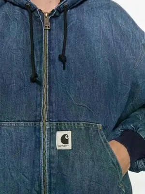 Carhartt Work In Progress W' Og Hooded Zip-up Denim Jacket