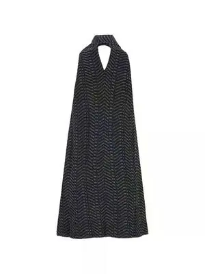 Missoni Sleeveless Mini Dress With Scarf-collar