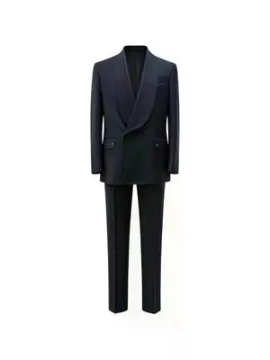 FRANZESE COLLECTION Montecarlo Casino Herringbone Suit - Blue