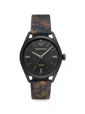 Emporio Armani Classic Solare 41mm Watch - Black