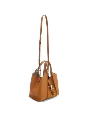 TOD'S T-timeless Shopping Bag In Leather Mini