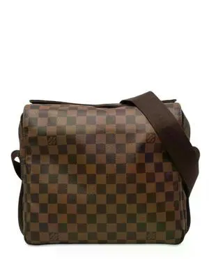 LOUIS VUITTON 2008 Damier Ebene Naviglio Crossbody Bag - Brown
