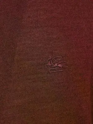 Etro Wool And Silk Sweater With Pegaso Embroidery