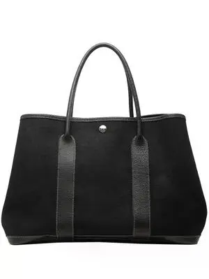 Hermès 2003 Toile And Negonda Garden Party 36 Tote Bag - Black