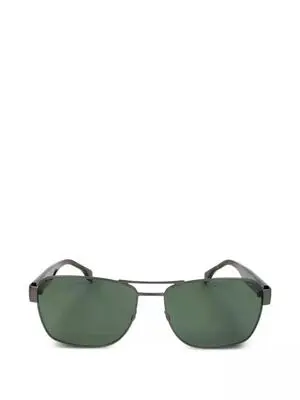 BOSS Tortoiseshell-effect Double-bridge Sunglasses - Grey