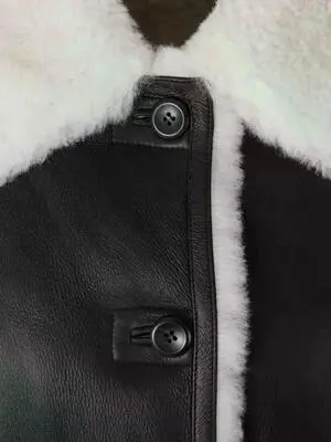 Altuzarra Shearling-trim Leather Coat