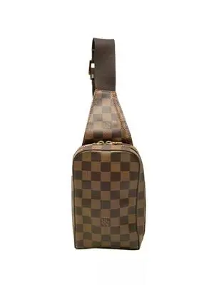 LOUIS VUITTON 2004 Damier Ebene Geronimos Crossbody Bag - Brown