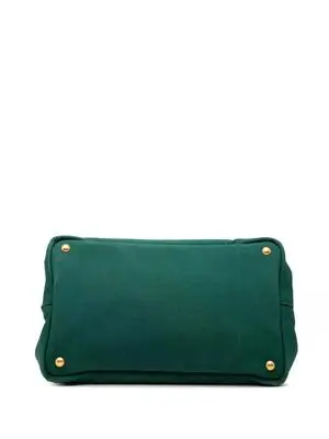 Prada 2013-2026 Canvas Canapa Logo Tote Satchel