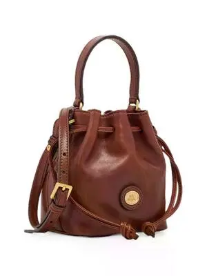 THE BRIDGE Mini Story Leather Drawstring Bucket Bag