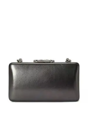 Ralph Lauren Franki Metallic Leather Clutch Bag