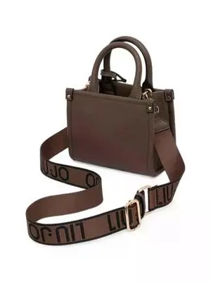 Liu Jo Grained-effect Logo-charm Satchel Bag