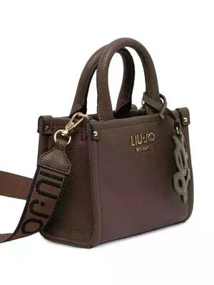 Liu Jo Logo-charm Grained-effect Satchel Bag